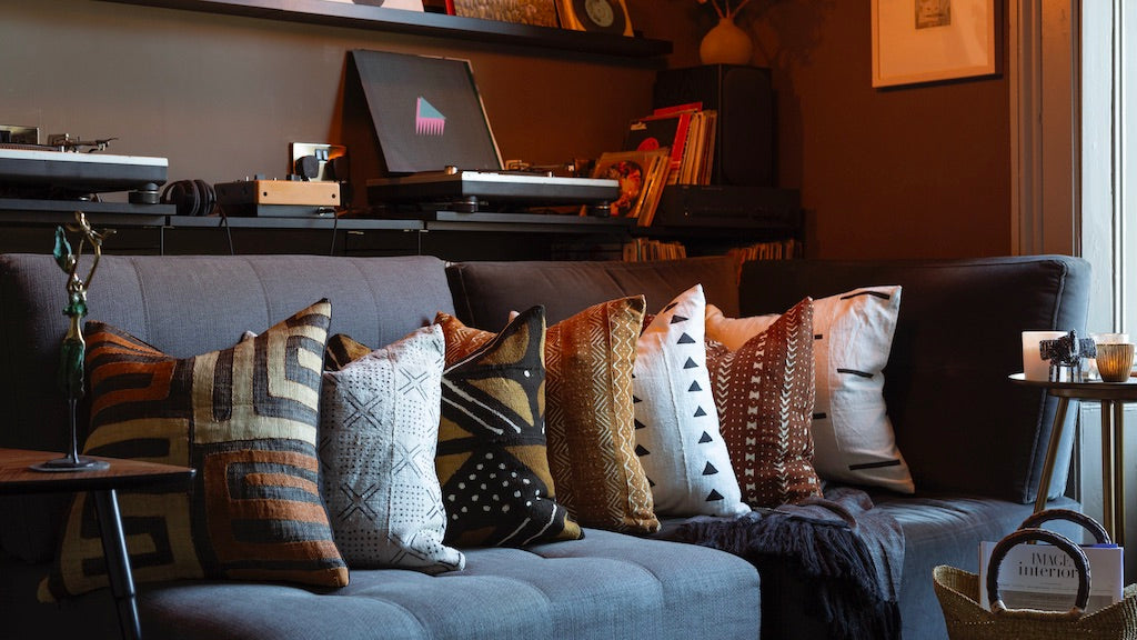 Handmade Cushions | Bogolan | Kuba | Geometric – SAHARA.IE